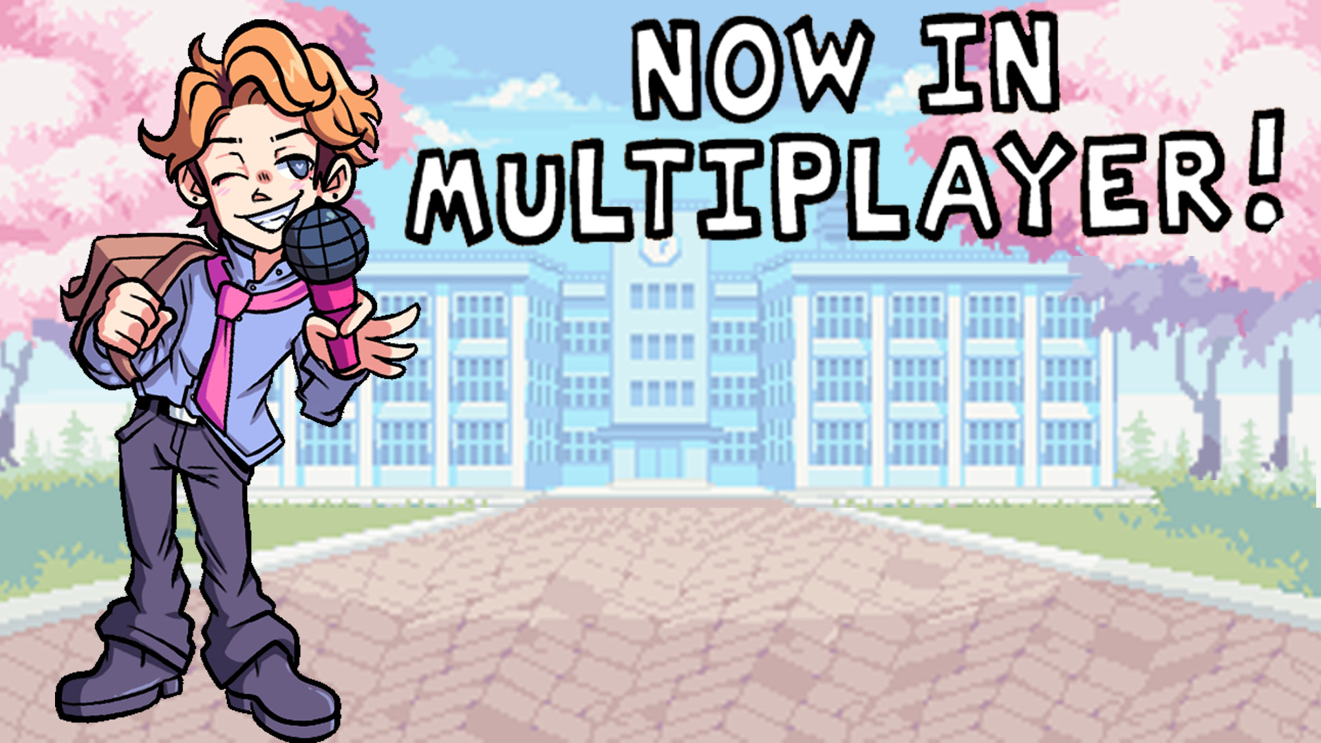 Senpai HD In Multiplayer Mod! [Friday Night Funkin'] [Mods]