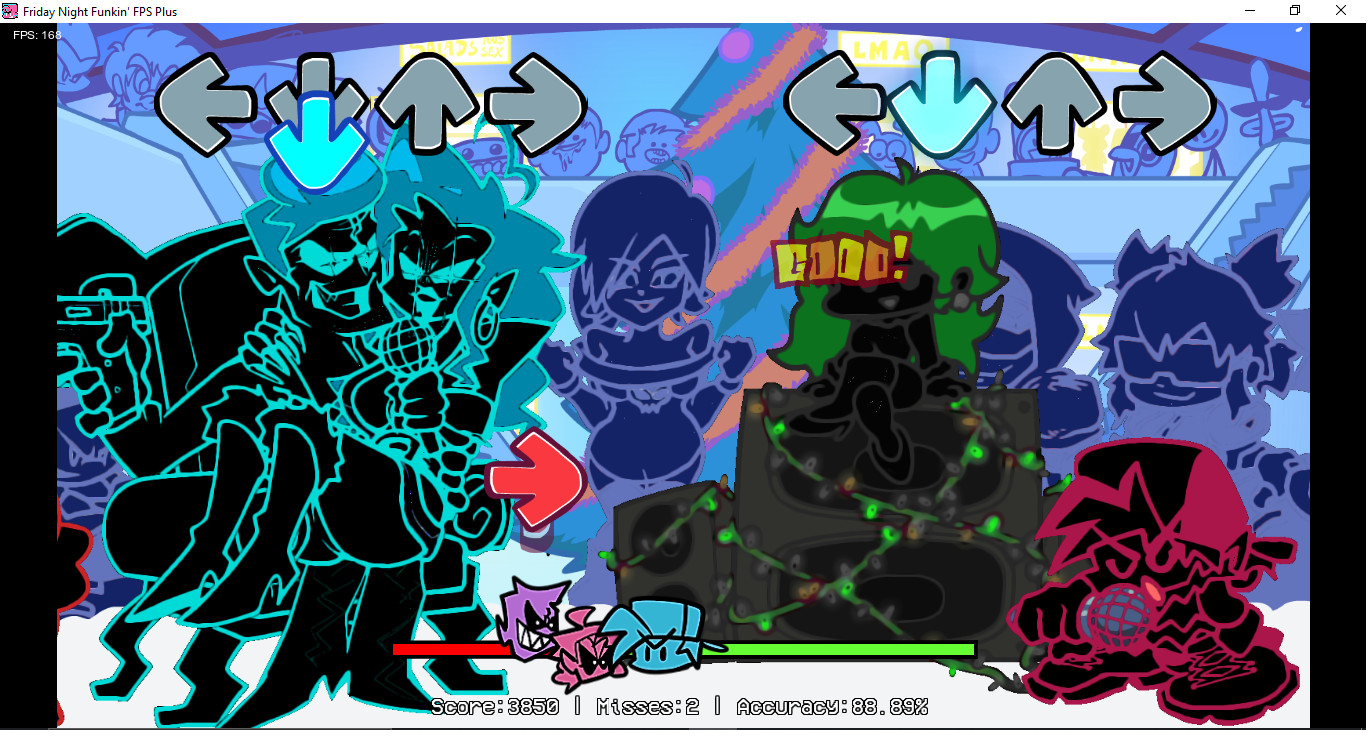 FPS Plus Neon Mod for Friday Night Funkin' | FNF Mods