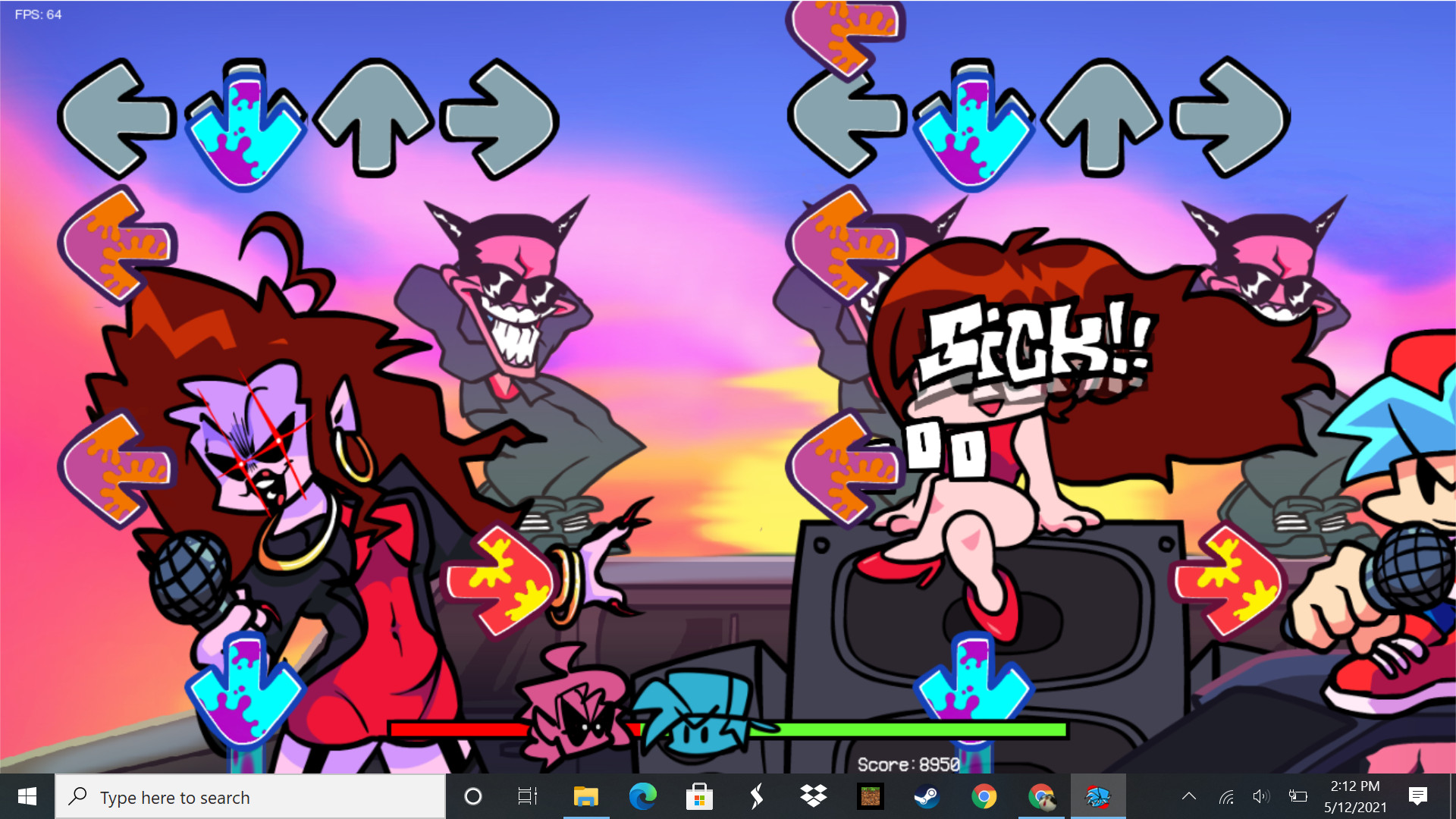 Splat arrow notes. [Friday Night Funkin'] [Mods]