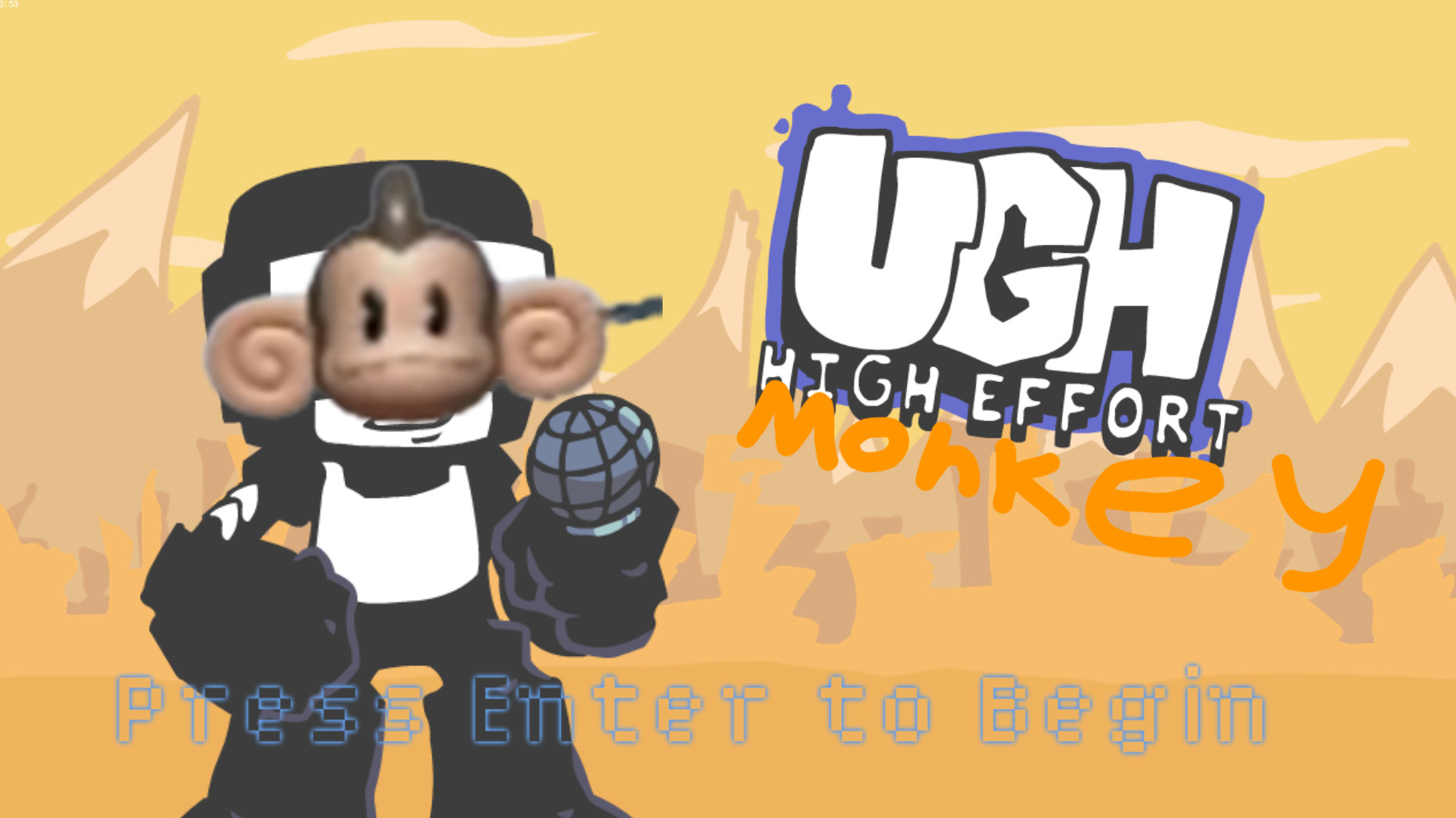Monkey High Effort + Just monkey Mod for Friday Night Funkin' | FNF Mods