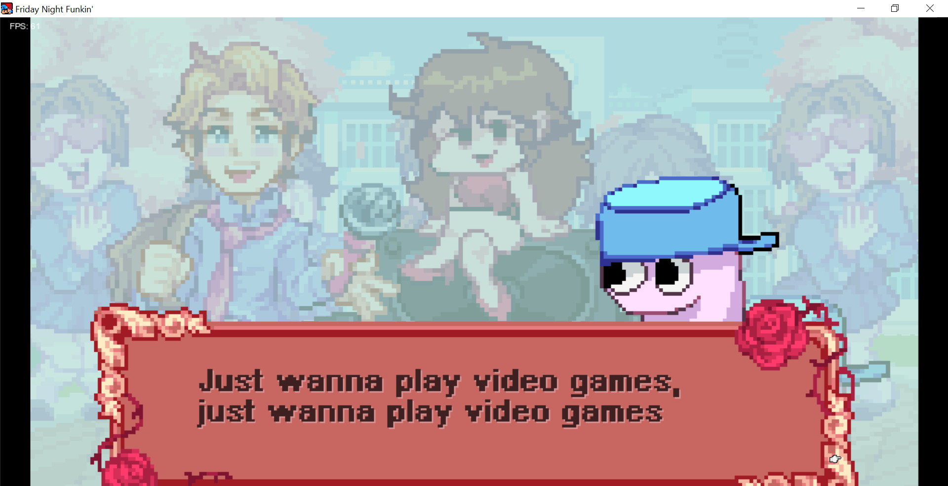 Pixel Lucky Boy over Pixel BF Mod for Friday Night Funkin' | FNF Mods