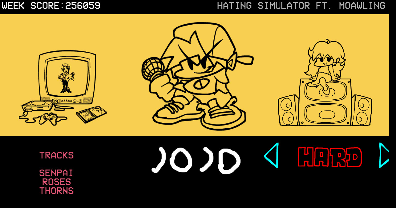 JOJO songs over Week 6 Mod for Friday Night Funkin' | FNF Mods