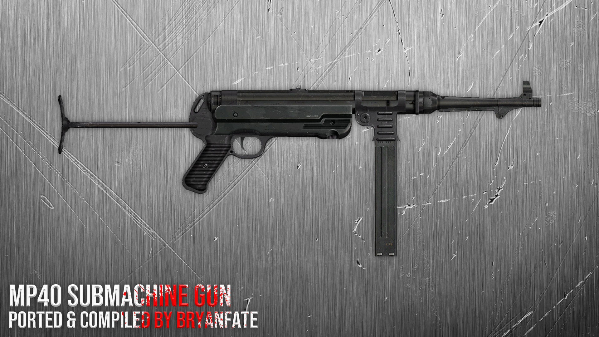 MP40 Submachine Gun Mod for Counter-Strike 1.6 | CS1.6 Mods
