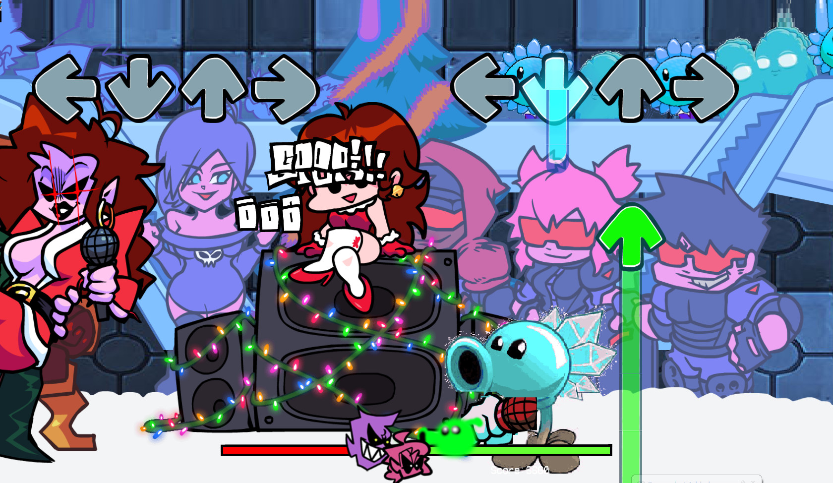 Fnf Play as Peashooter mod (And Snow pea) Mod for Friday Night Funkin ...