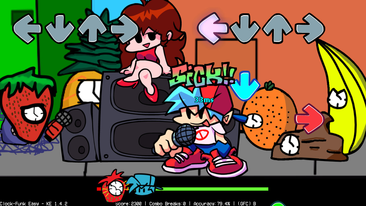 VS Strawberry Clock FULL WEEK Mod for Friday Night Funkin' | FNF Mods