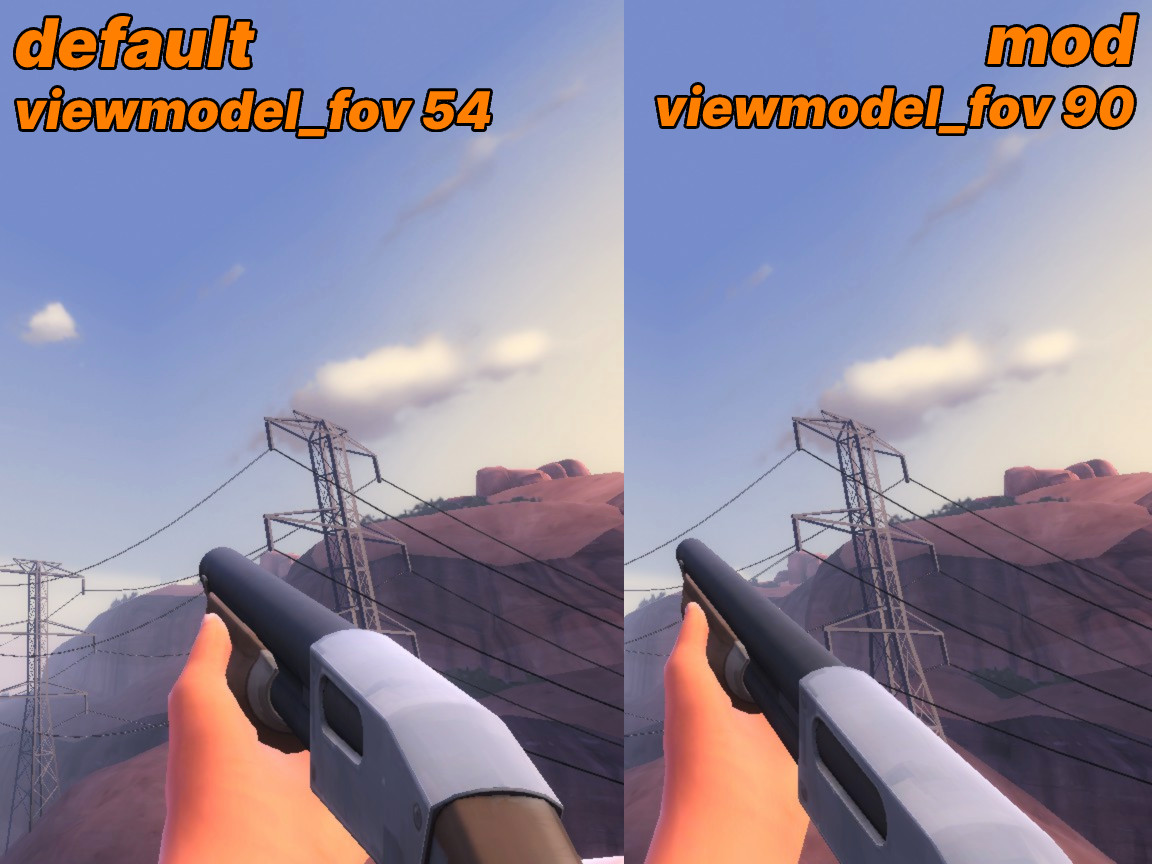 Longer Lookin' Viewmodels Mod for Team Fortress 2 | TF2 Mods
