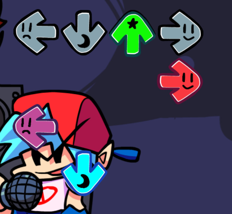 Note assets but cute! Mod for Friday Night Funkin' | FNF Mods