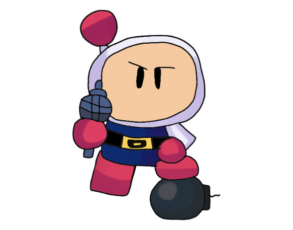 Bomberman but he is so bad drawn and programated Mod for Friday Night ...