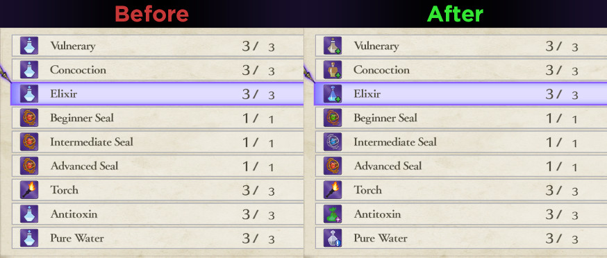Unique Item Icons Mod for Fire Emblem: Three Houses | FE3H Mods
