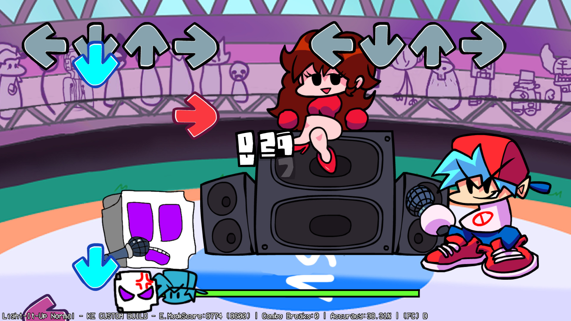 Silver Cube over matt Mod for Friday Night Funkin' | FNF Mods