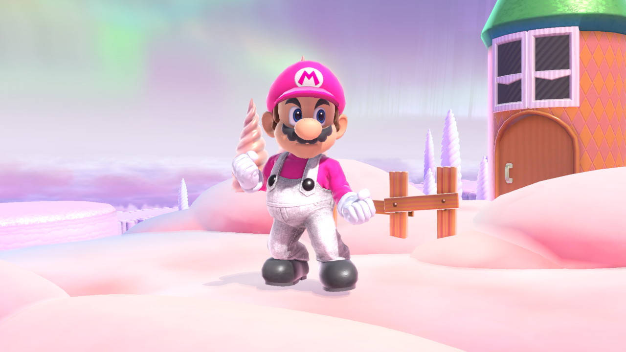 Pink and White Mario Mod for Super Smash Bros. Ultimate | SSBU Mods