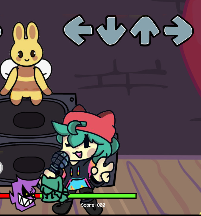 Rosedoodle and Honeybun Bee over BF and GF [Friday Night Funkin'] [Mods]