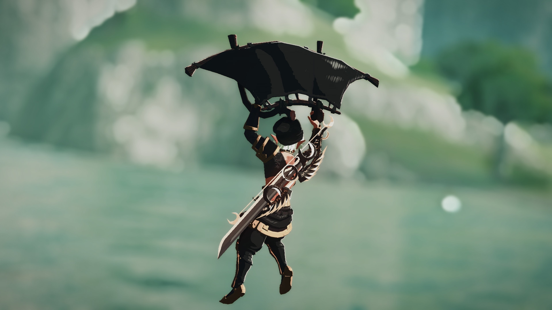 Simple Black Paraglider Mod for The Legend of Zelda: Breath of the Wild ...