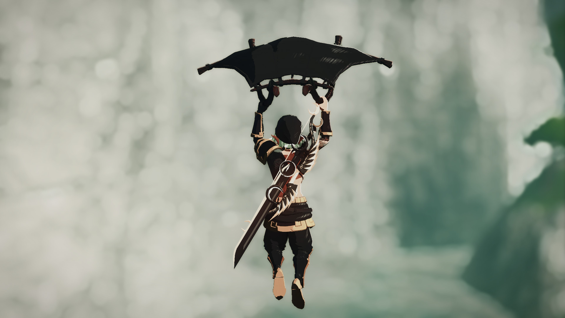 Simple Black Paraglider Mod for The Legend of Zelda: Breath of the Wild ...