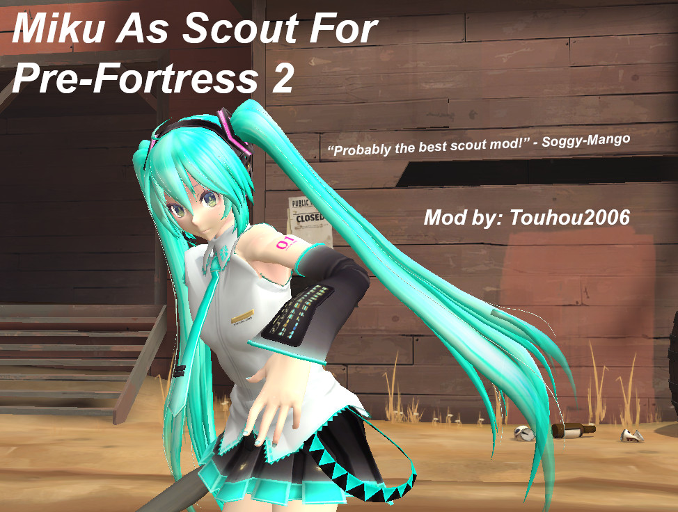 Hatsune Miku Scout Mod Mod for Pre-Fortress 2 | PF2 Mods