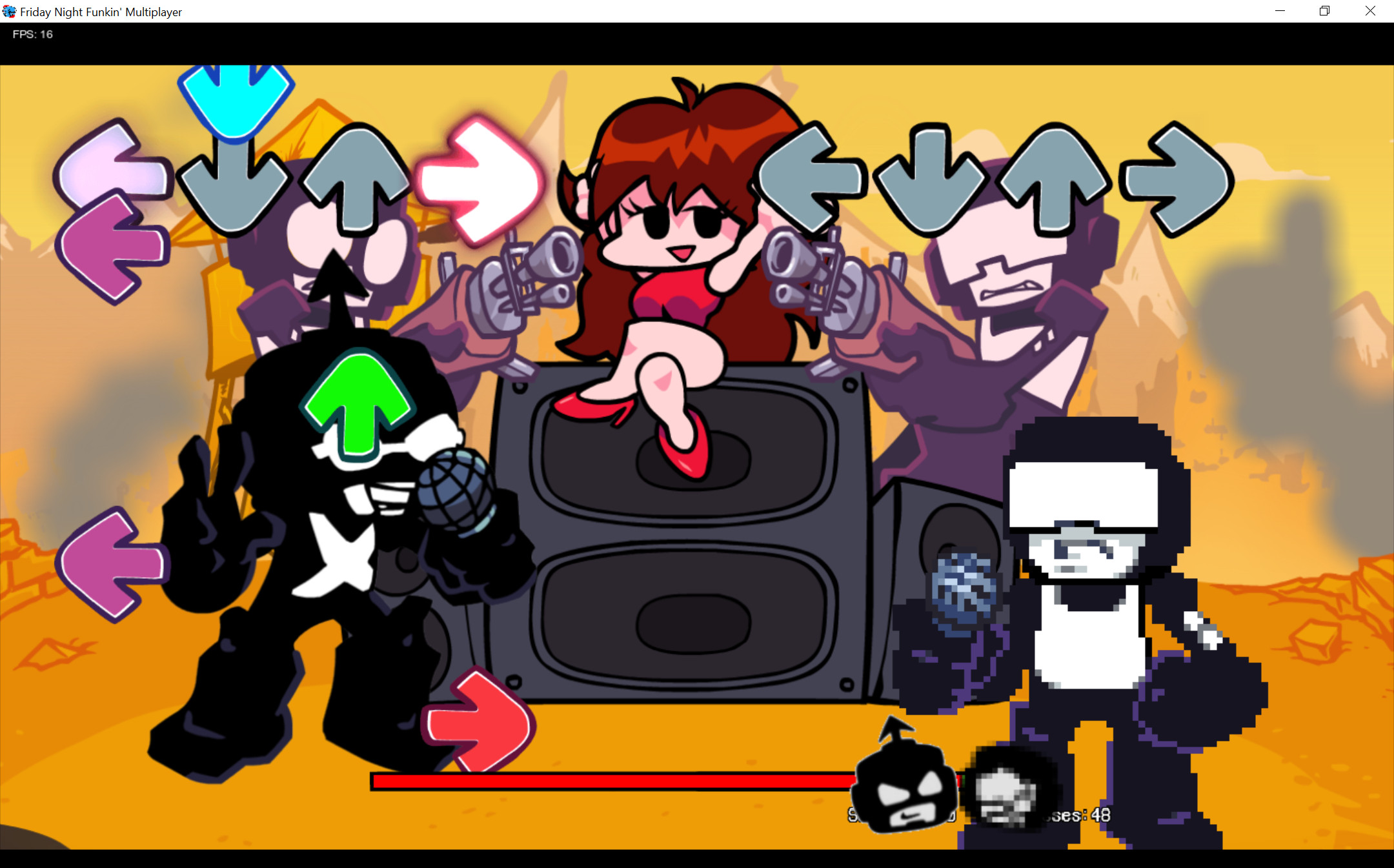 Tankmen Compatible with 2 players mod (FNF Multi) [Friday Night Funkin ...