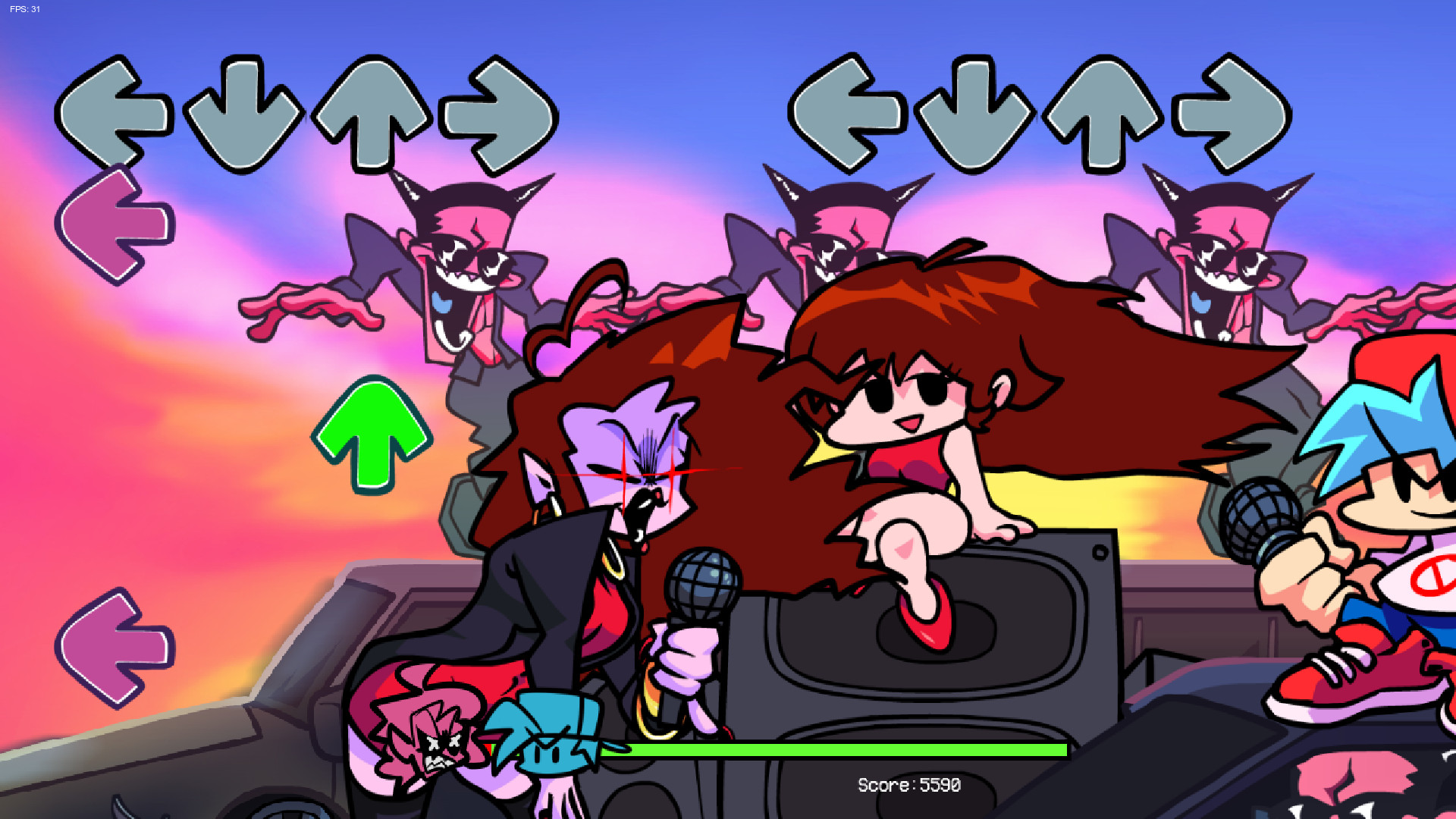 Bomb Rush Blush over High Mod for Friday Night Funkin' | FNF Mods