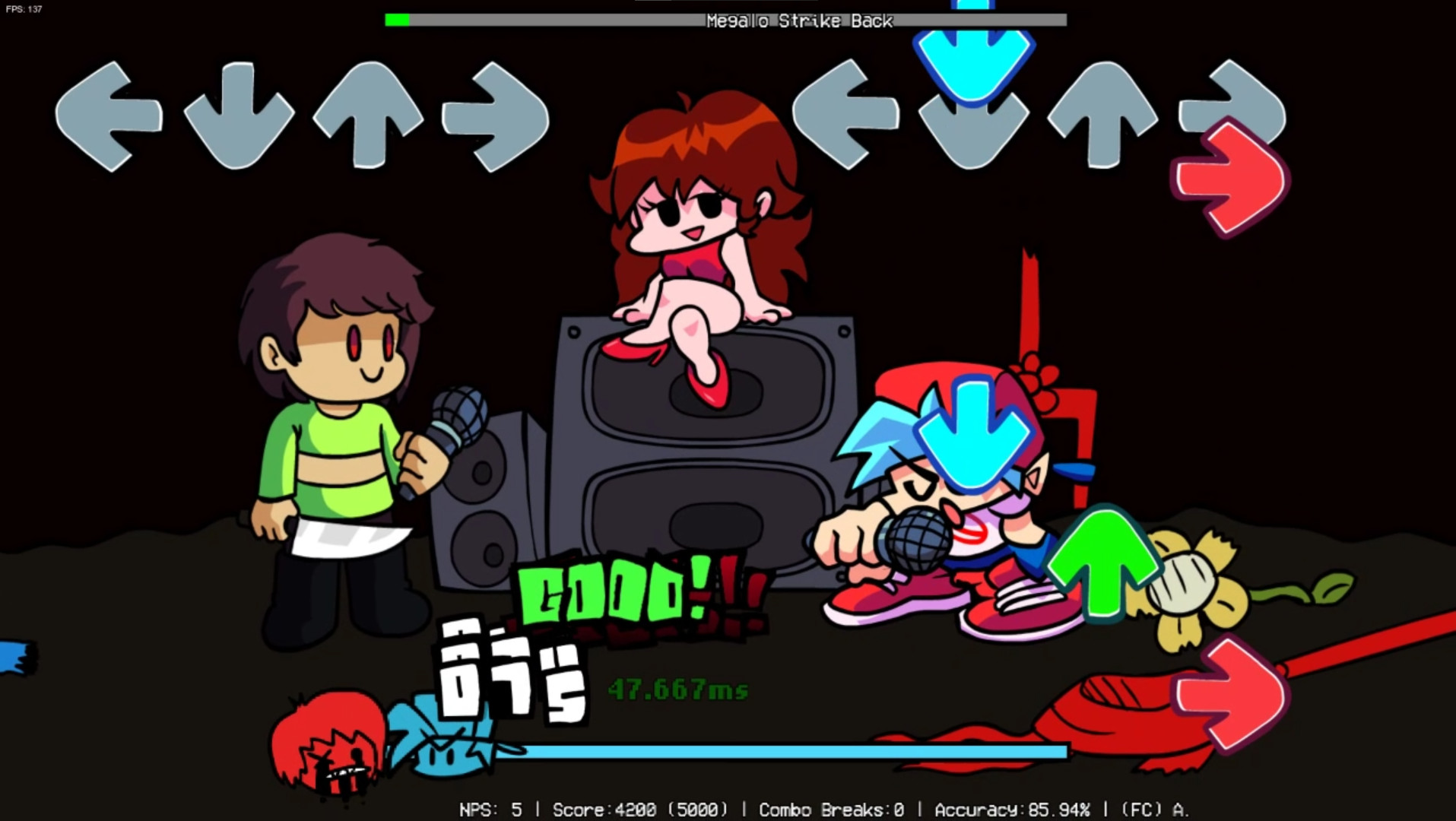 V.S. Chara Rechart & Sprite Fixes Mod for Friday Night Funkin' | FNF Mods