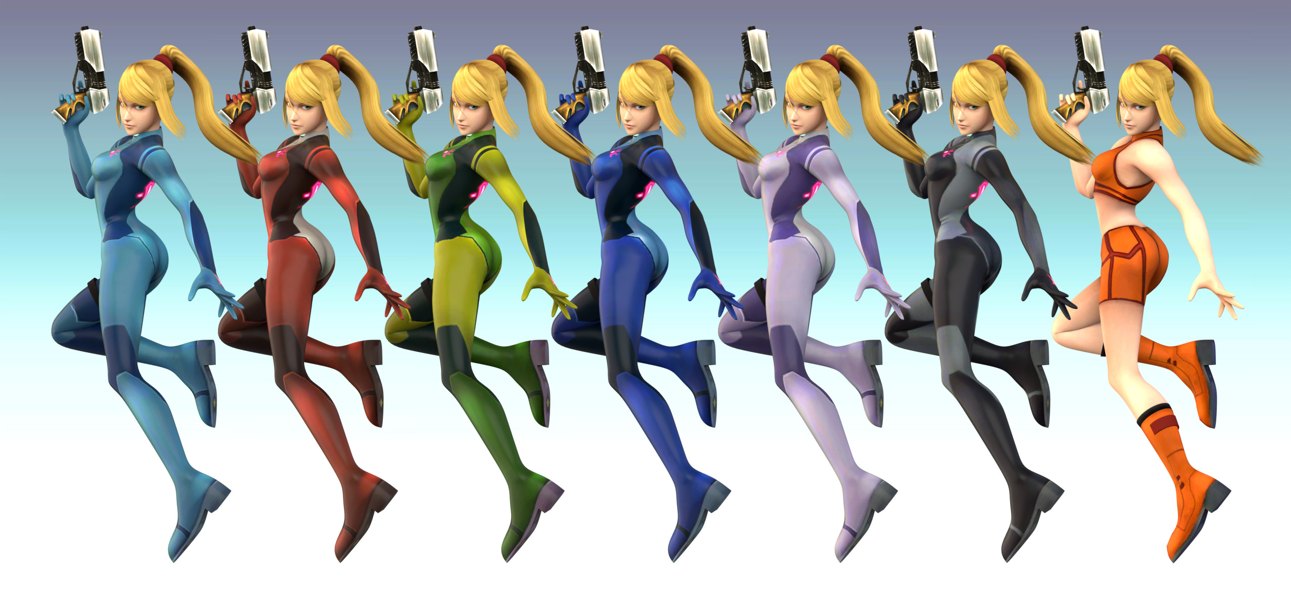 Zero Suit Samus Brawl Pose CSProject Mod for Super Smash Bros. Brawl ...