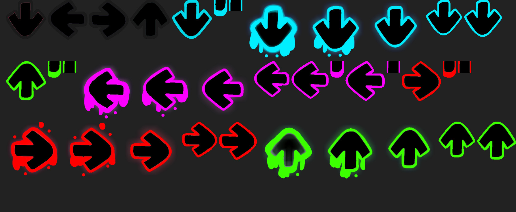 Splatter notes Mod for Friday Night Funkin' | FNF Mods