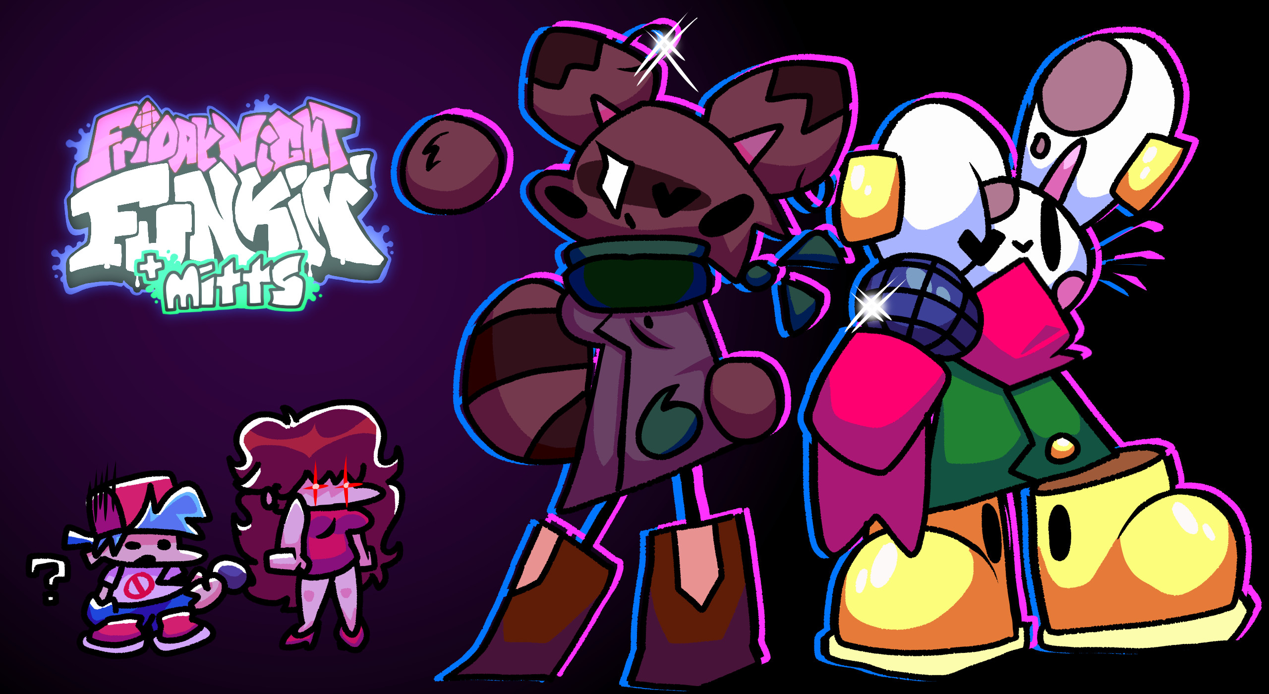 +Plus Mitts Mod (ft. Tanu) [Friday Night Funkin'] [Mods]