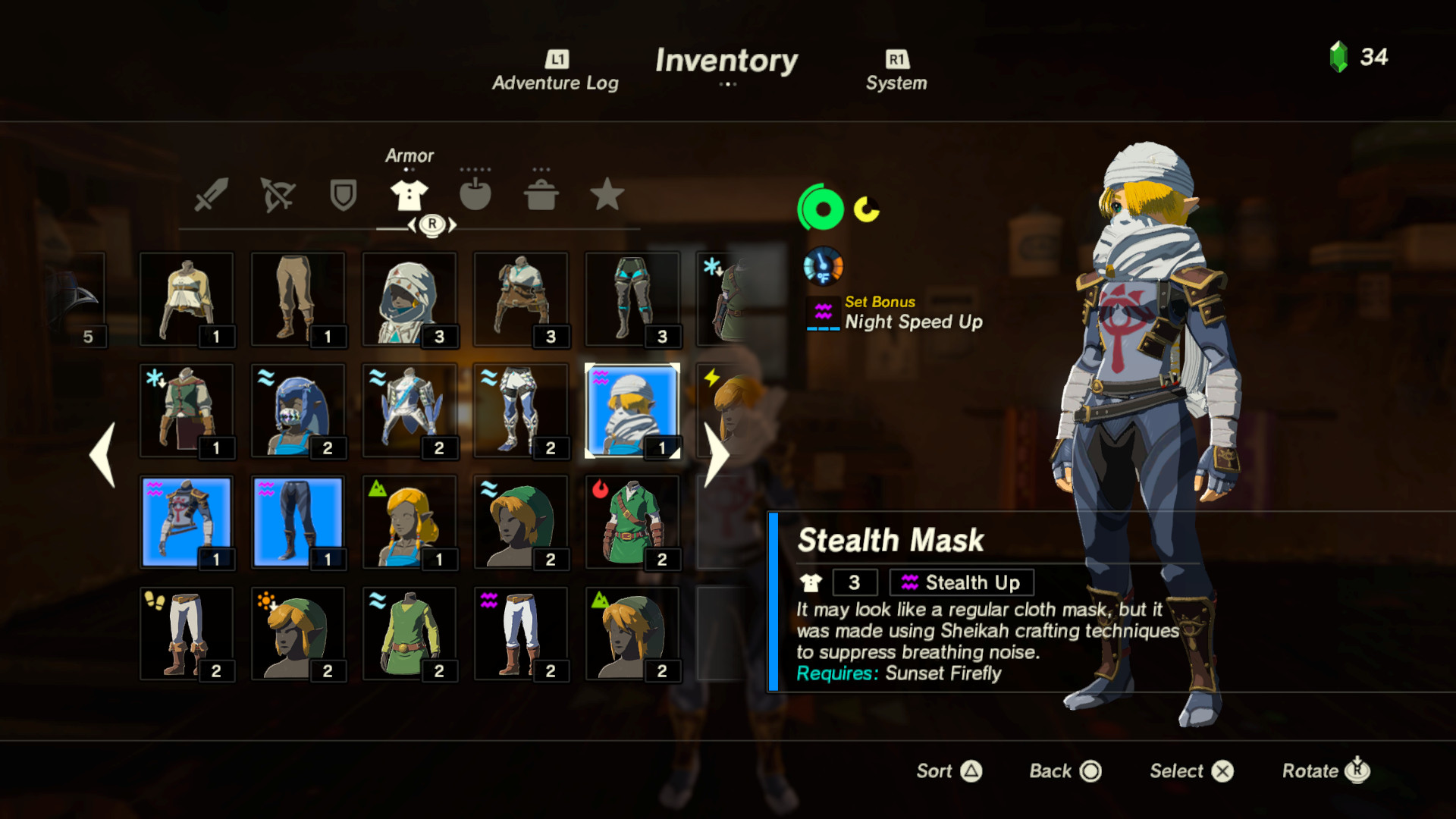 Smash Bros Ultimate's Sheik Outfit for Zelda Mod for The Legend of ...