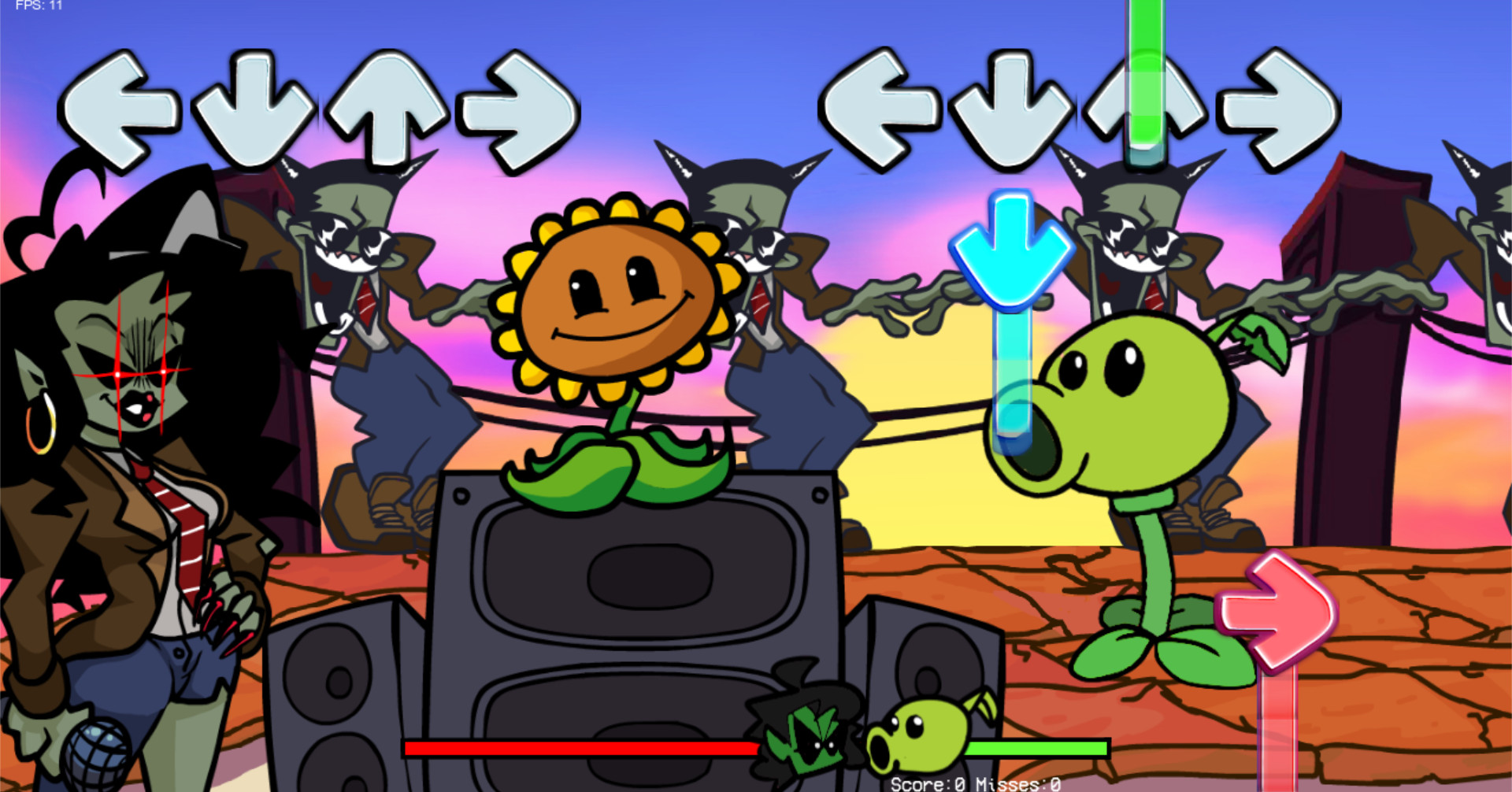 vs PvZ! Mod for Friday Night Funkin' | FNF Mods
