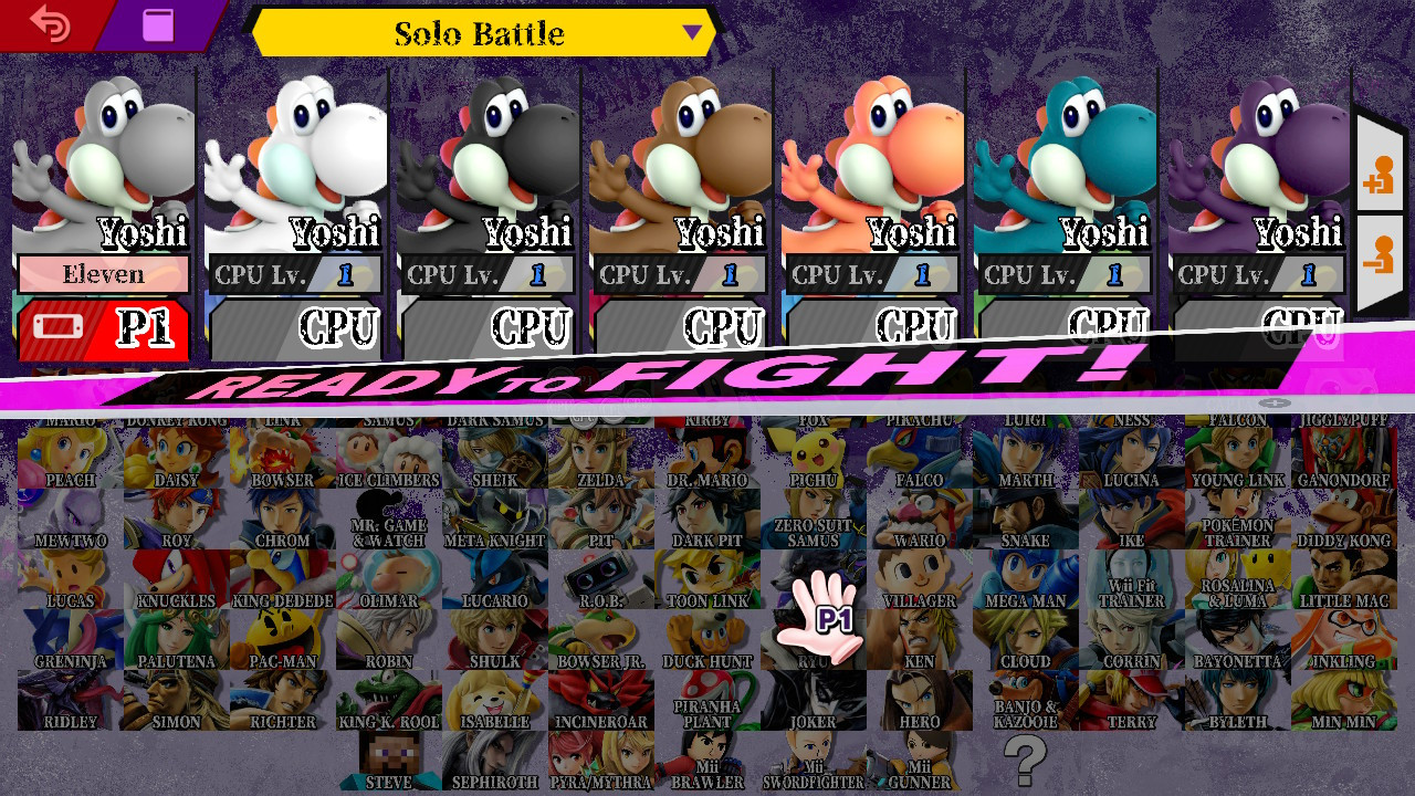 Yoshi Colours Pack Mod for Super Smash Bros. Ultimate | SSBU Mods