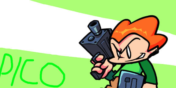 Pico with 2 Guns (remake) Mod for Friday Night Funkin' | FNF Mods