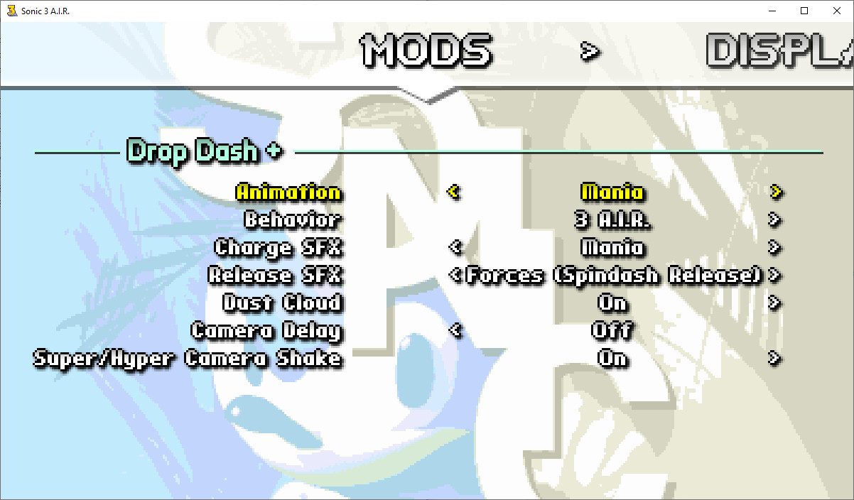 Drop Dash + [Sonic 3 A.I.R.] [Mods]