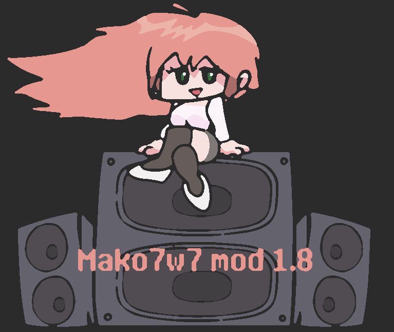 Mako7w7 vtuber fnf mod [Friday Night Funkin'] [Mods]
