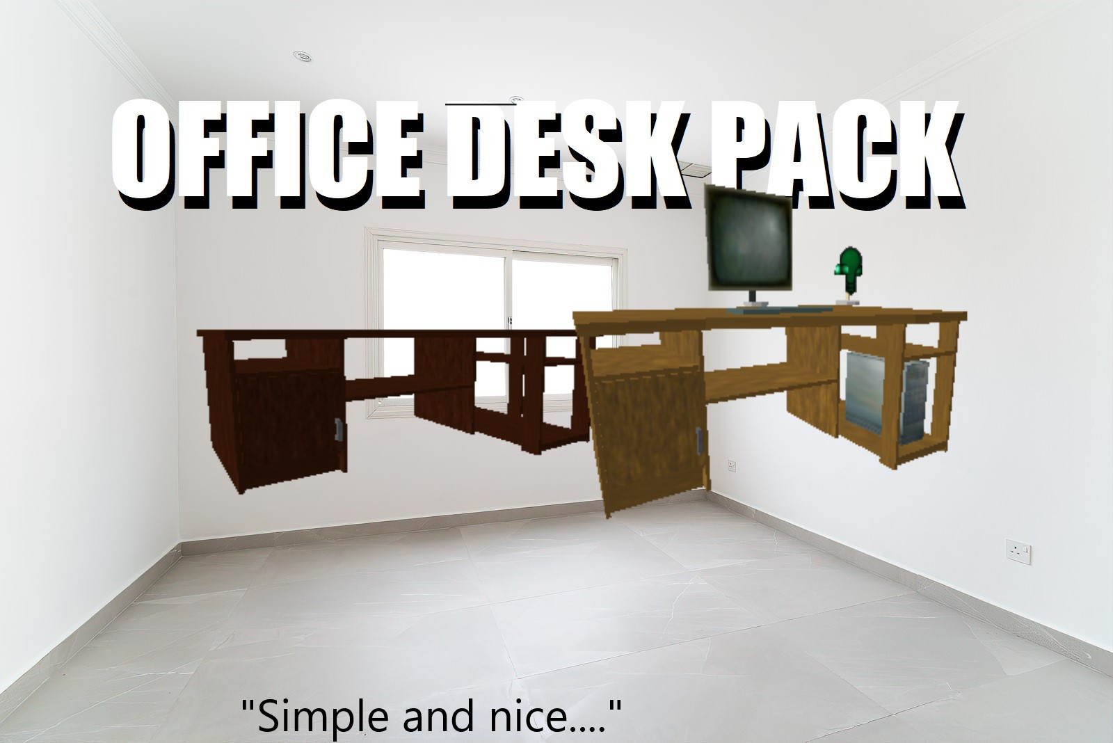 CS 1.6 - Simple Office Desk Pack Mod for Counter-Strike 1.6 | CS1.6 Mods
