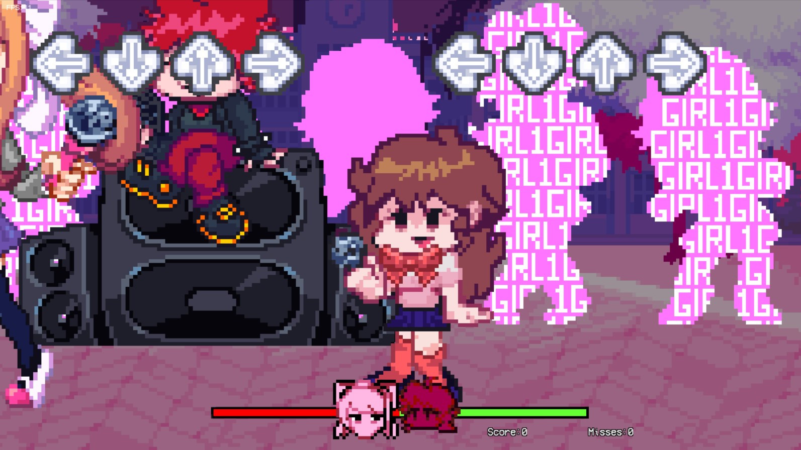 School Uniform GF Playable Mod for Friday Night Funkin' | FNF Mods