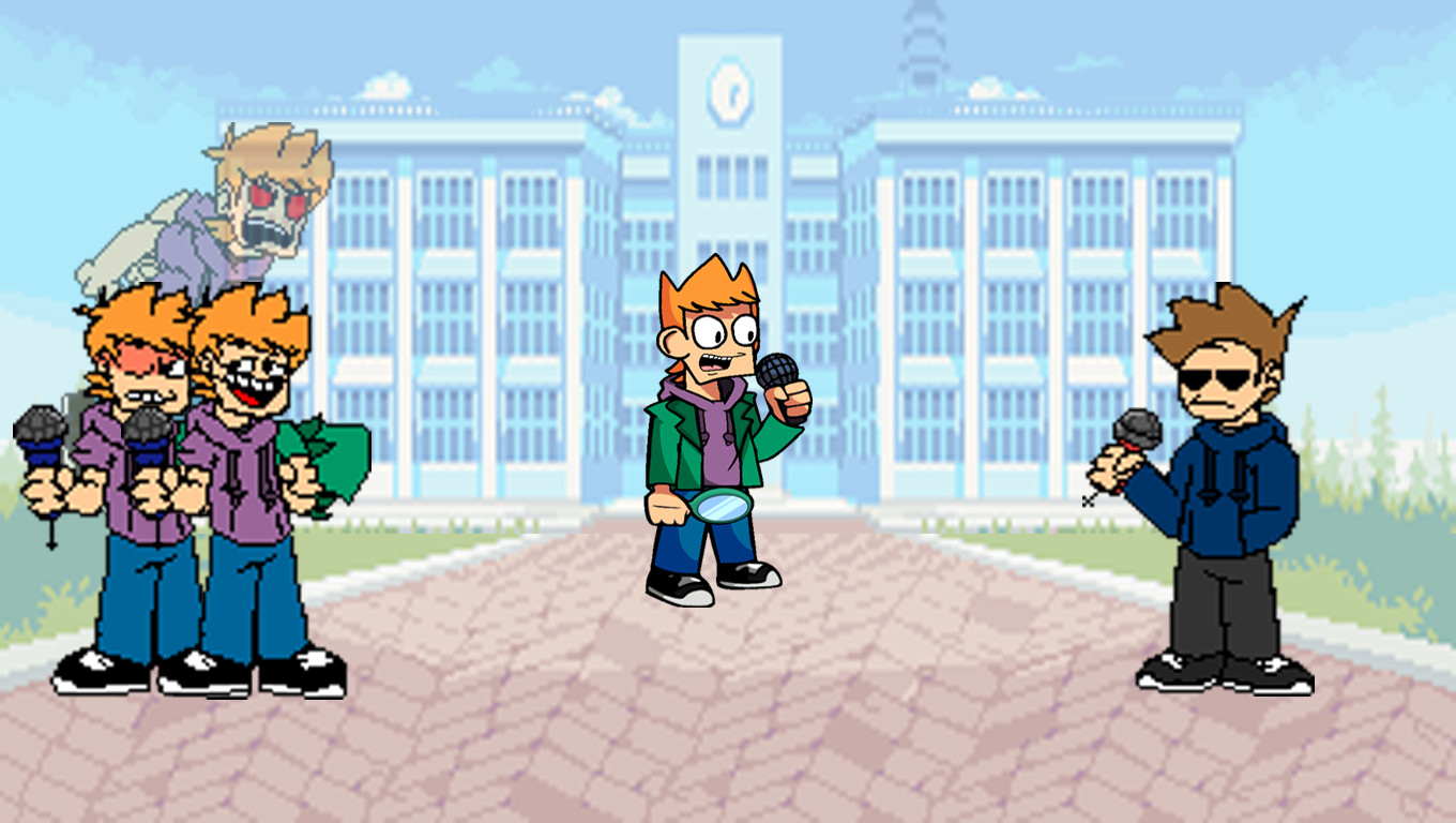 pixel Matt and Tom compatible for multiplayer [Friday Night Funkin'] [Mods]