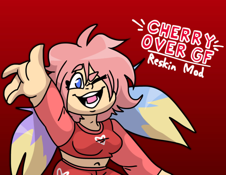 Cherry over GF! Mod for Friday Night Funkin' | FNF Mods