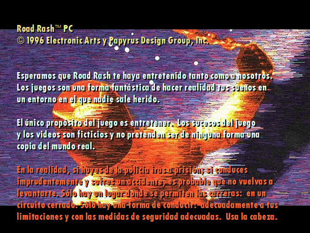 3DO Cover Menu Background Mod for Road Rash (PC) | Road Rash Mods