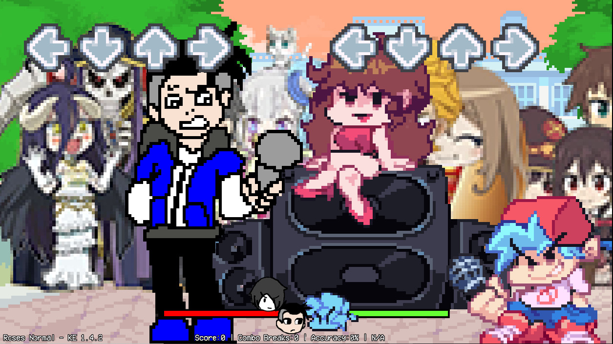 fnf ISELAI QUARTET MOD DEMO(ISEKAI IMAGE) Mod for Friday Night Funkin ...