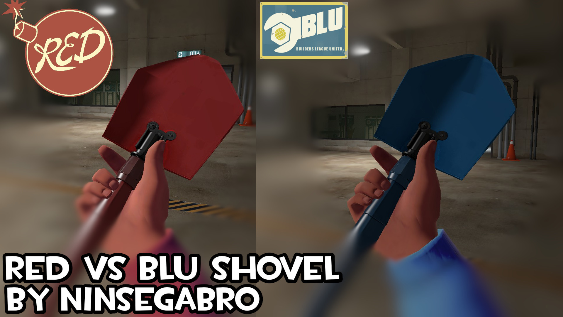 RED vs BLU Shovel Mod for Team Fortress 2 | TF2 Mods