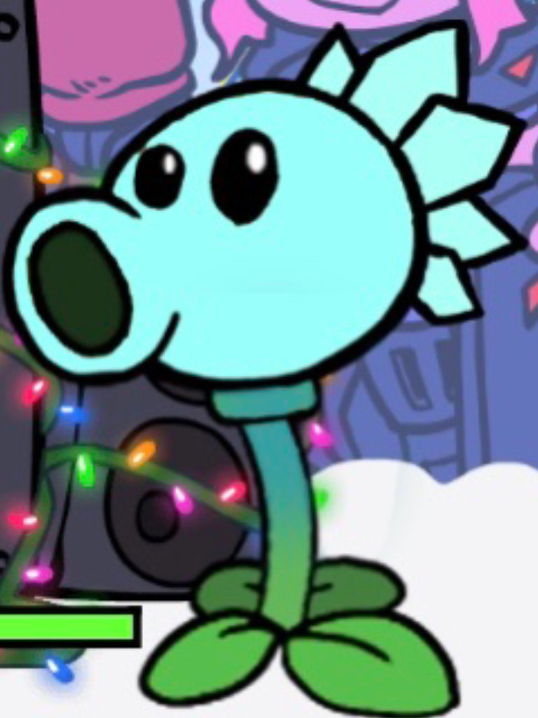 Peashooter Over Boyfriend Mod for Friday Night Funkin' | FNF Mods