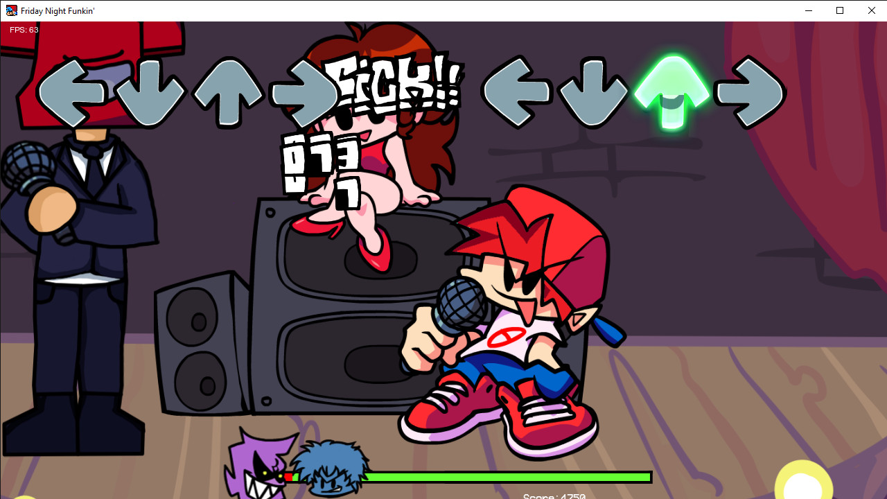 Red Hair Boyfriend Over Boyfriend Mod for Friday Night Funkin' | FNF Mods