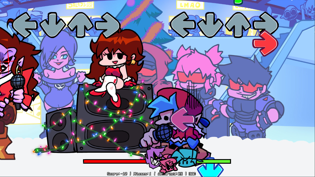 Stupid Nintendo Games over Eggnog Mod for Friday Night Funkin' | FNF Mods