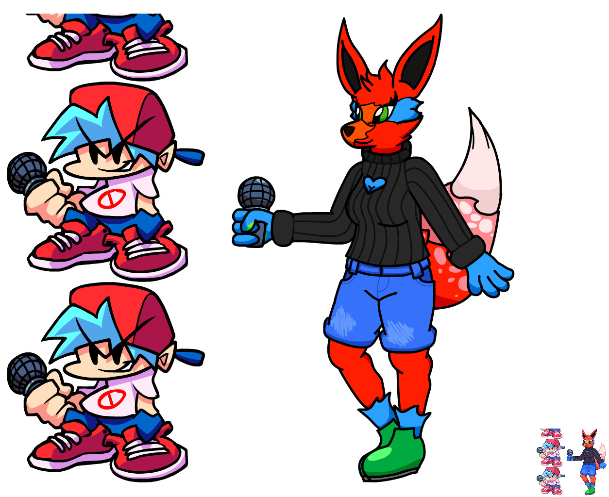 Raylin over BF Mod for Friday Night Funkin' | FNF Mods