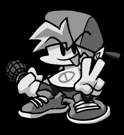 Bf But... Black And White Mod for Friday Night Funkin' | FNF Mods