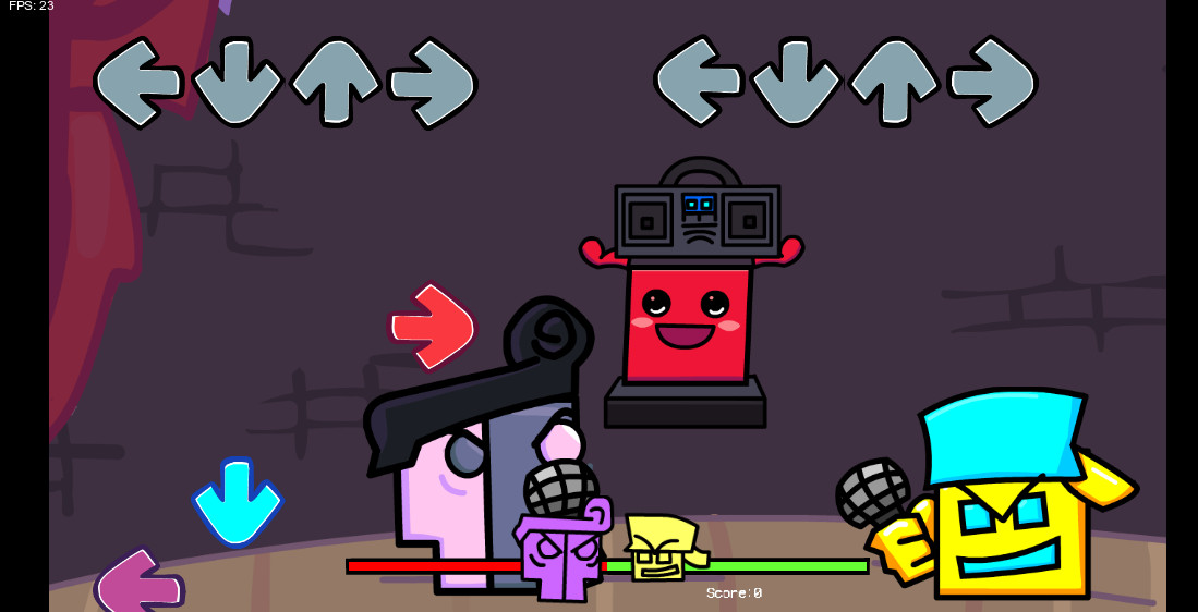 Geometry Funkin Dash [Friday Night Funkin'] [Mods]