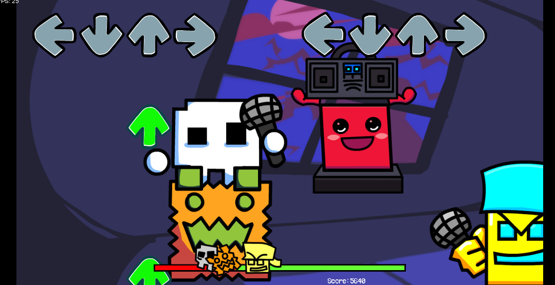 Geometry Funkin Dash [Friday Night Funkin'] [Mods]