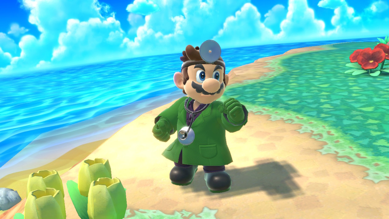 Purple and Green Dr. Mario Mod for Super Smash Bros. Ultimate | SSBU Mods