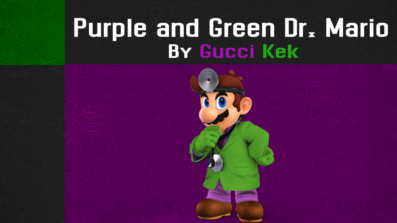 Purple and Green Dr. Mario Mod for Super Smash Bros. Ultimate | SSBU Mods
