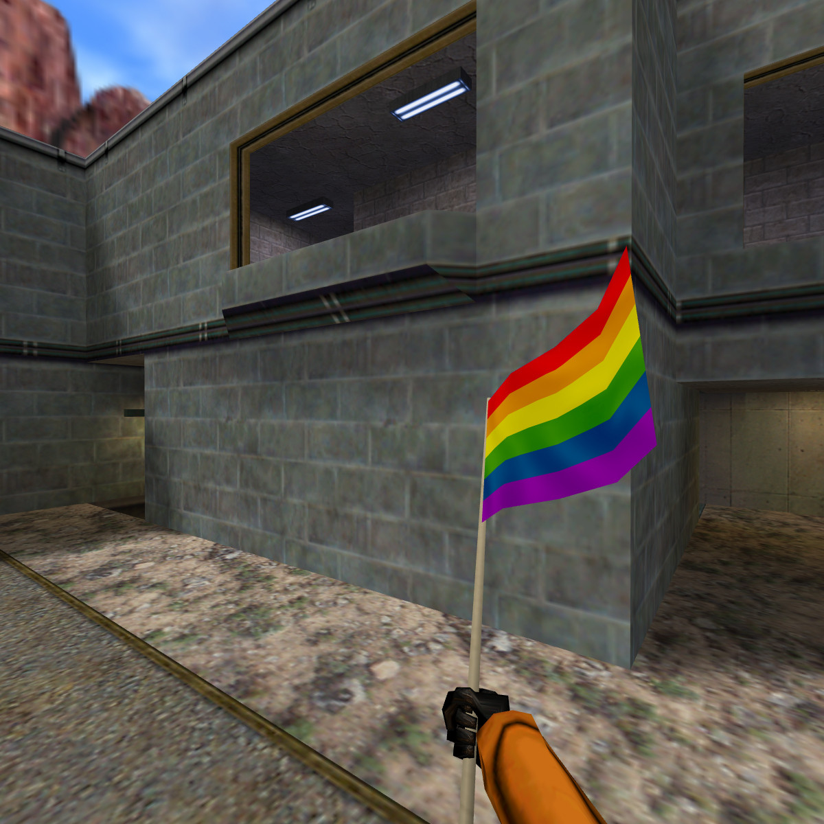 Pride Flag Crowbar Replacement Mod for Half-Life | HL Mods