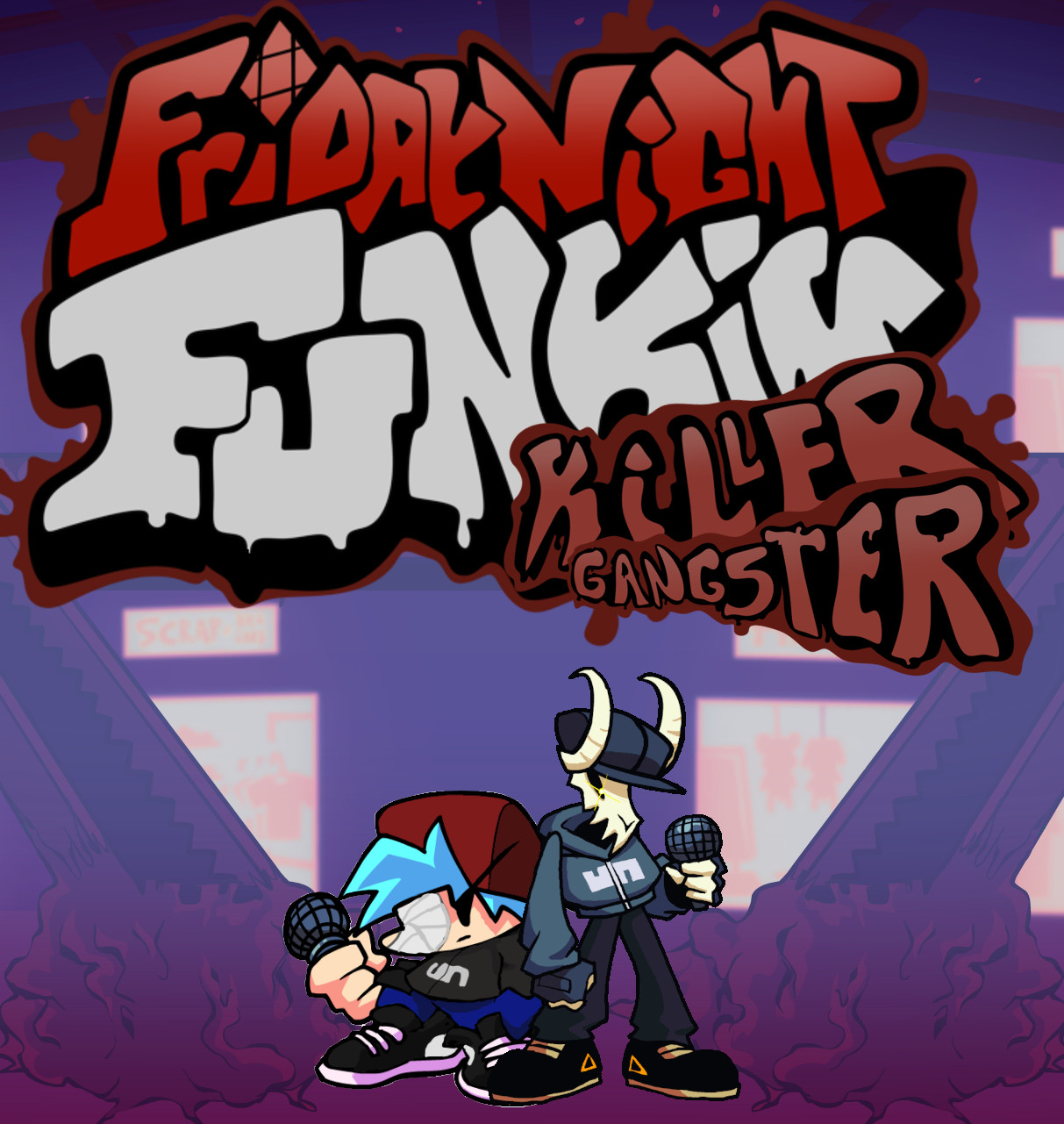 Friday Night Funkin' Killer Gangster Skin Mod [Friday Night Funkin'] [Mods]