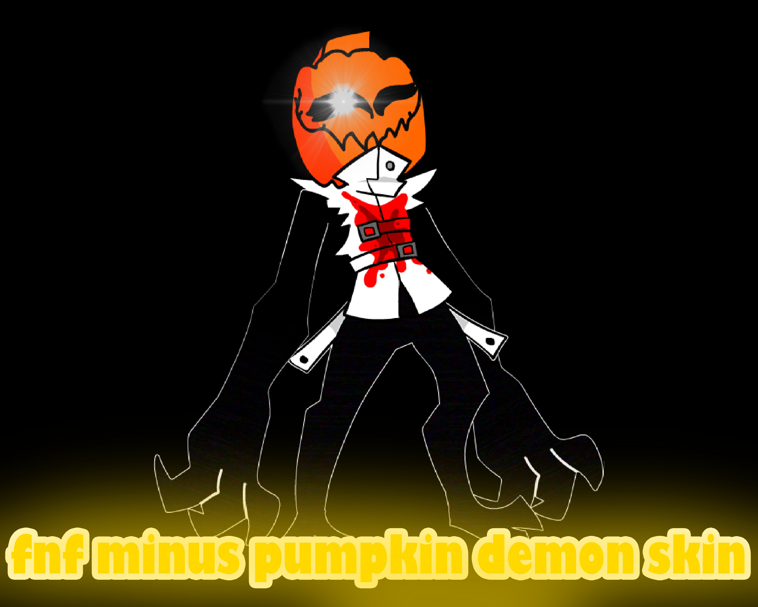 Friday Night Funkin' Mins Pumpkin Demon Skin [Friday Night Funkin'] [Mods]